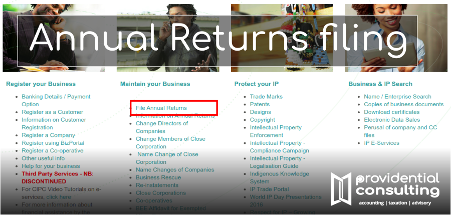 Filing of annual returns - Providential Consulting Inc